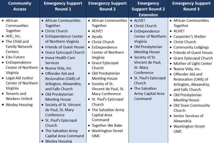 Alexandria Community Access & Emergency Support Grant Program - ACT for ...